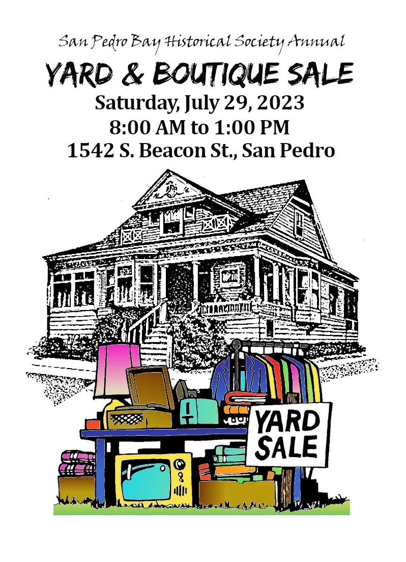 Annual Yard & Boutique Sale - San Pedro Bay Historical Society