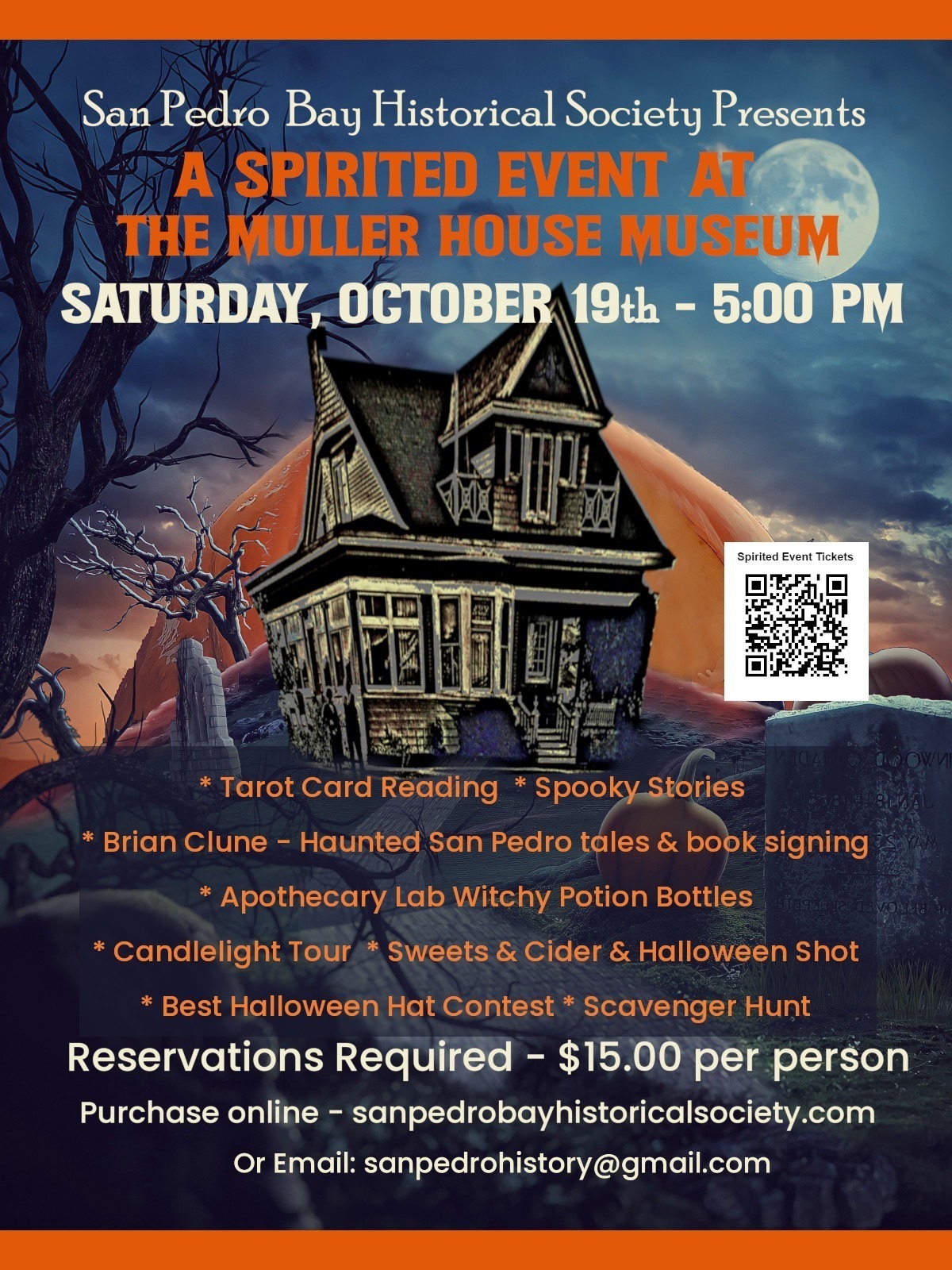 A Spirited Event at the Muller House Museum - San Pedro Bay Historical ...